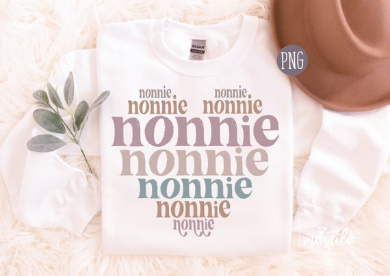 Nonnie Png Grandma PNG Nonnie Sublimation PNG Stacked - Etsy