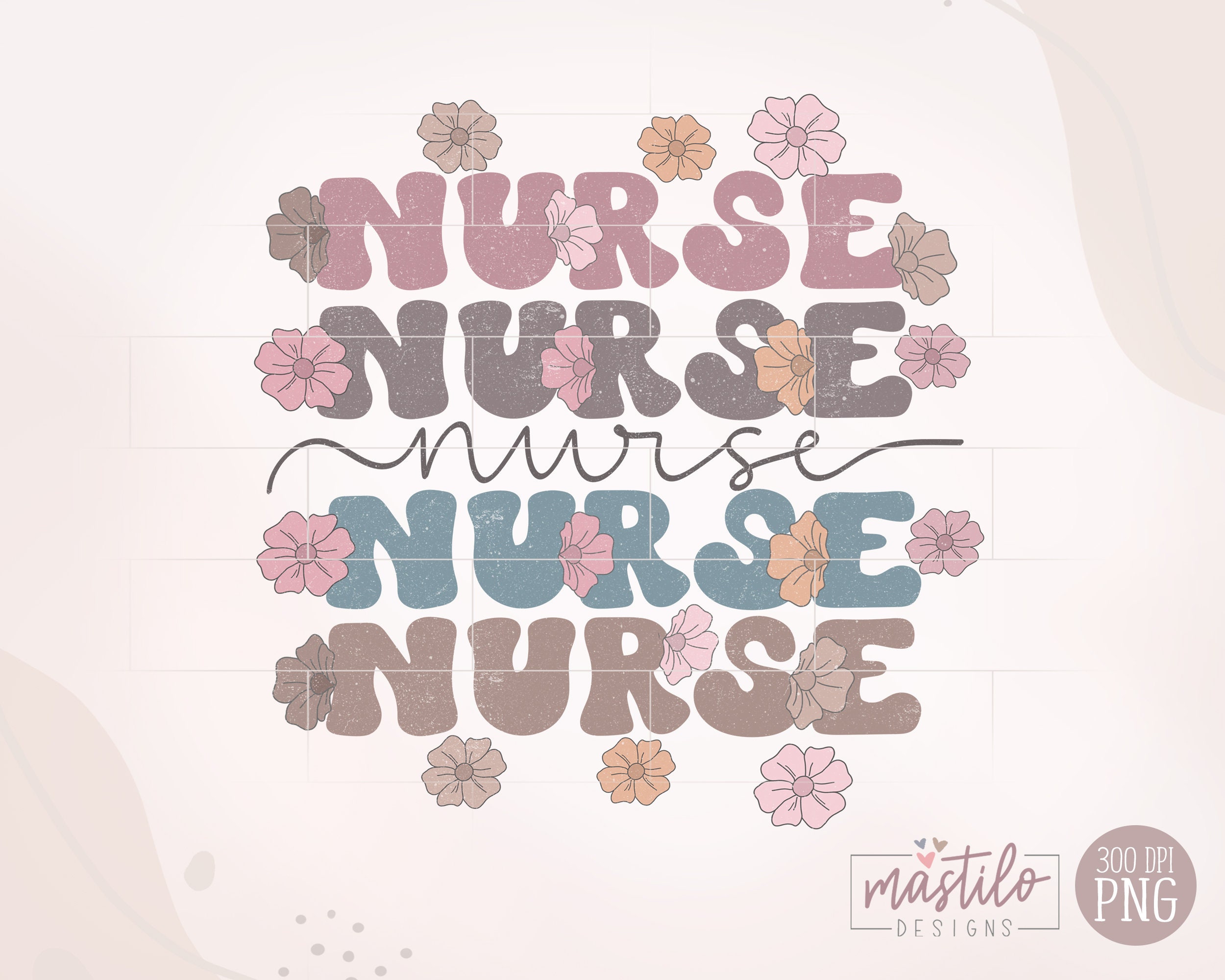 Retro Nurse Sublimation Designs Nurse PNG Nursing is a Work - Etsy