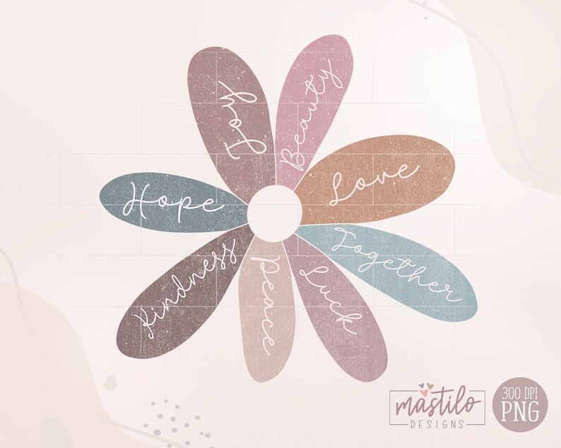 Daisy Flower PNG Affirmation Png Boho Png Designs Boho - Etsy