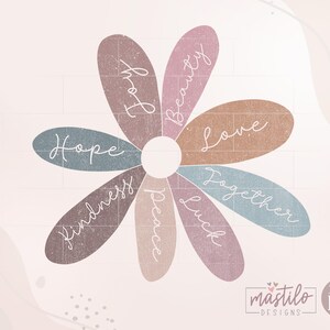 Daisy Flower PNG, Affirmation Png, Boho Png Designs, Boho Sublimation ...