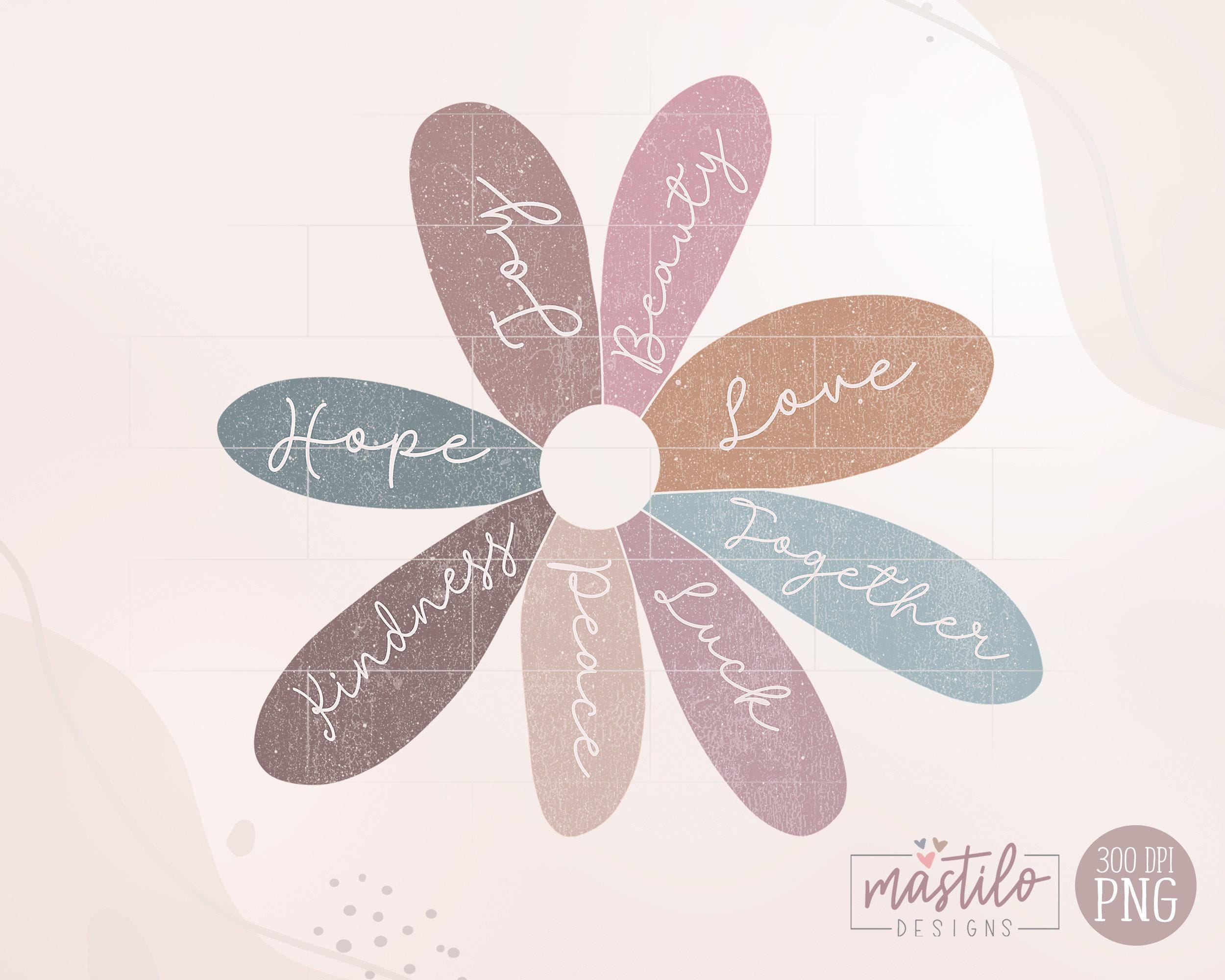 Daisy Flower PNG, Affirmation Png, Boho Png Designs, Boho Sublimation ...