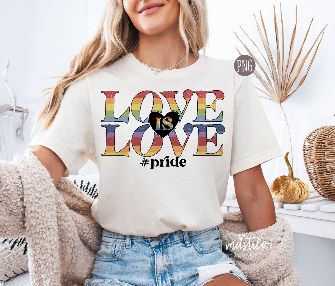 Love is Love Heart Pride Design, LGBTQ Pride PNG, LGBTQ Shirt, Digital ...