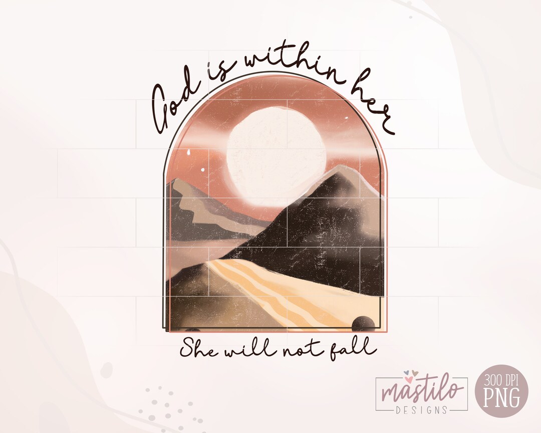 God is Within Her Png Boho Christian Png God PNG Christian - Etsy
