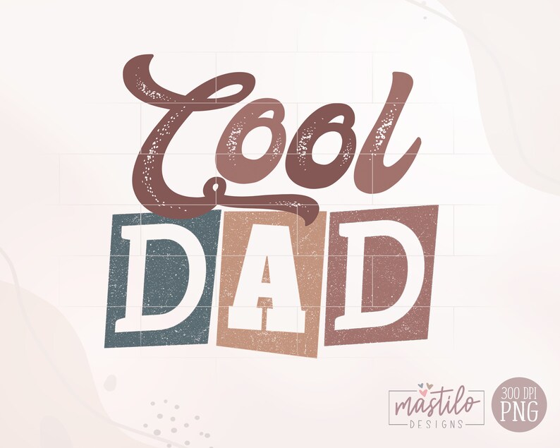 Cool Dad Png Retro Dad Png Trendy Sublimation Coolest Dad - Etsy