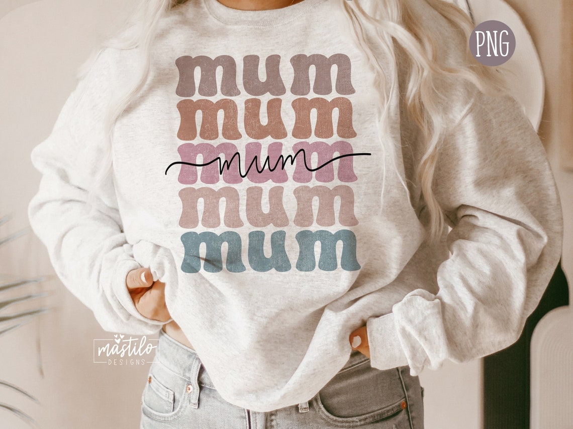 Mum Png Mum Boho Distressed Png Sublimation Designs Mum - Etsy