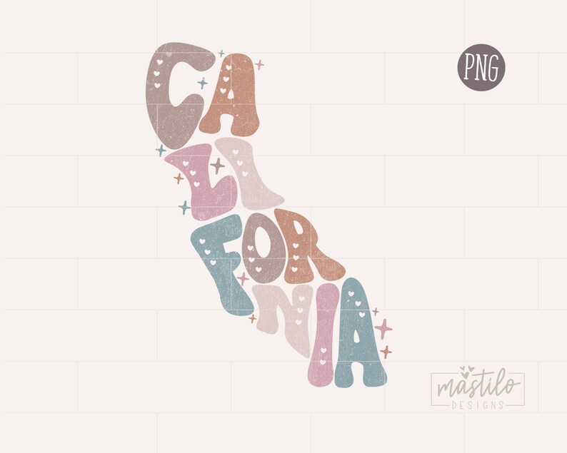 California Png California State Png California Word Png - Etsy