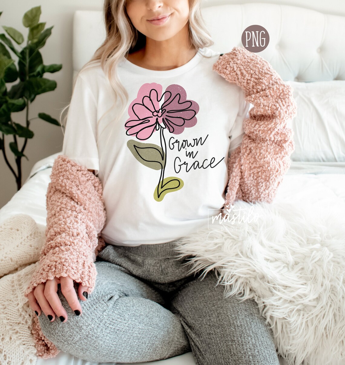 Grown in Grace PNG Bible Verse Png Christian Shirt Designs | Etsy