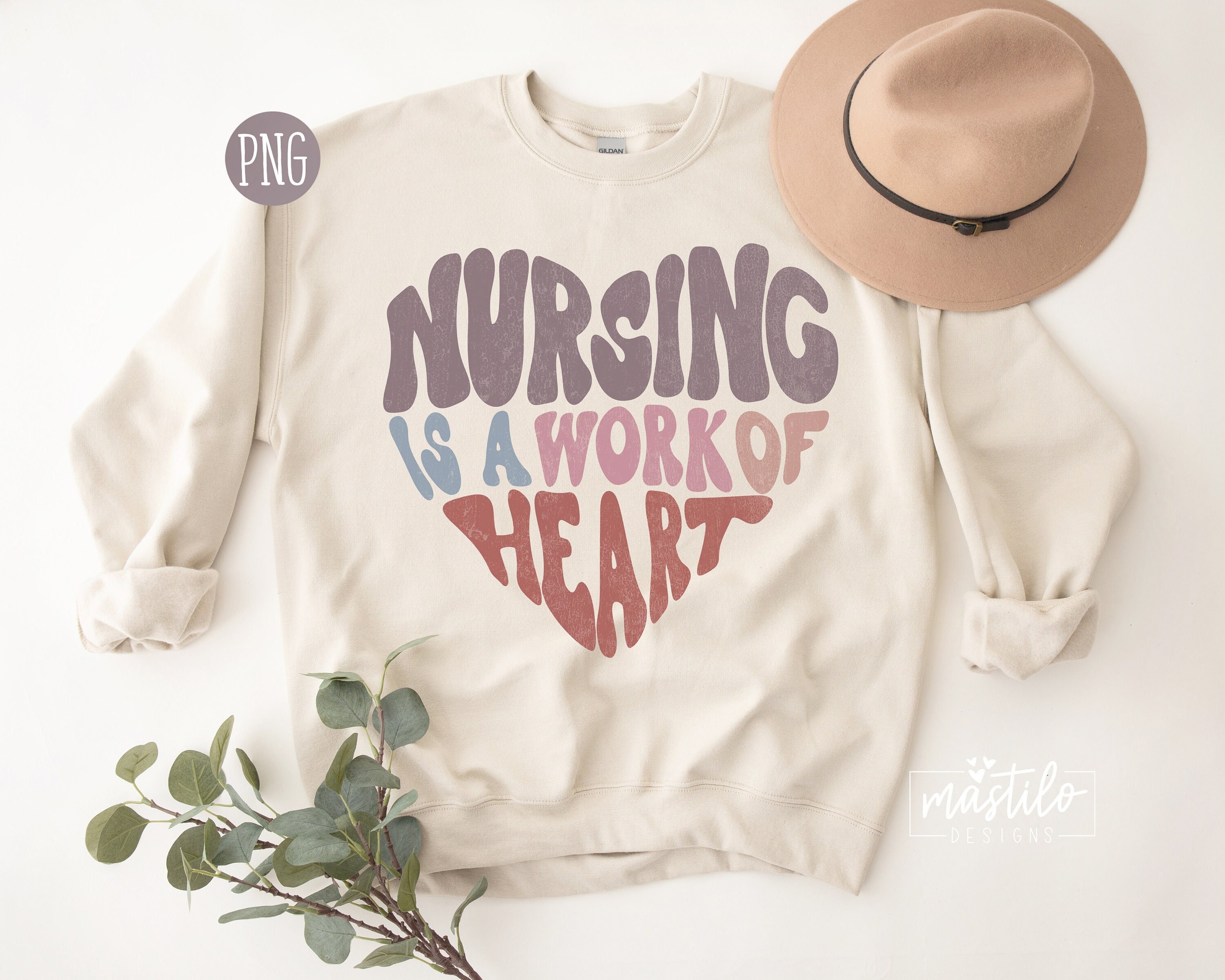 Nurse PNG Nurse Sublimation Designs Nursing is a Work of - Etsy