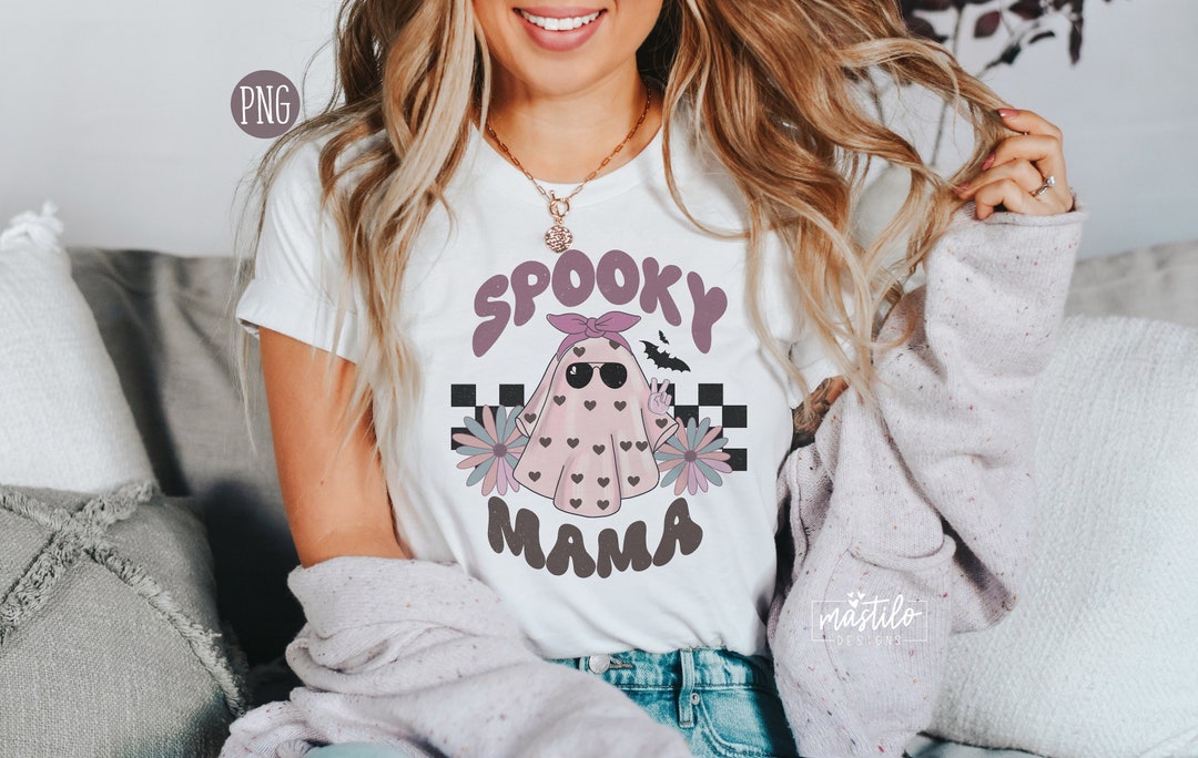 Spooky Mama Png, Spooky Mama Mini Png, Groovy Halloween Png, Groovy ...