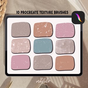 10 Grunge Distressed Procreate Brushes, Procreate Texture Brushes ...