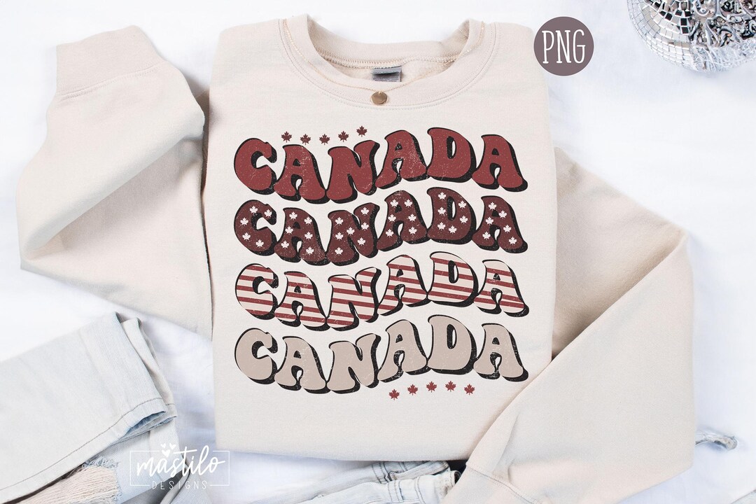 Retro Canada PNG, Canada Day Png, Sublimation Design, Strong and Free ...