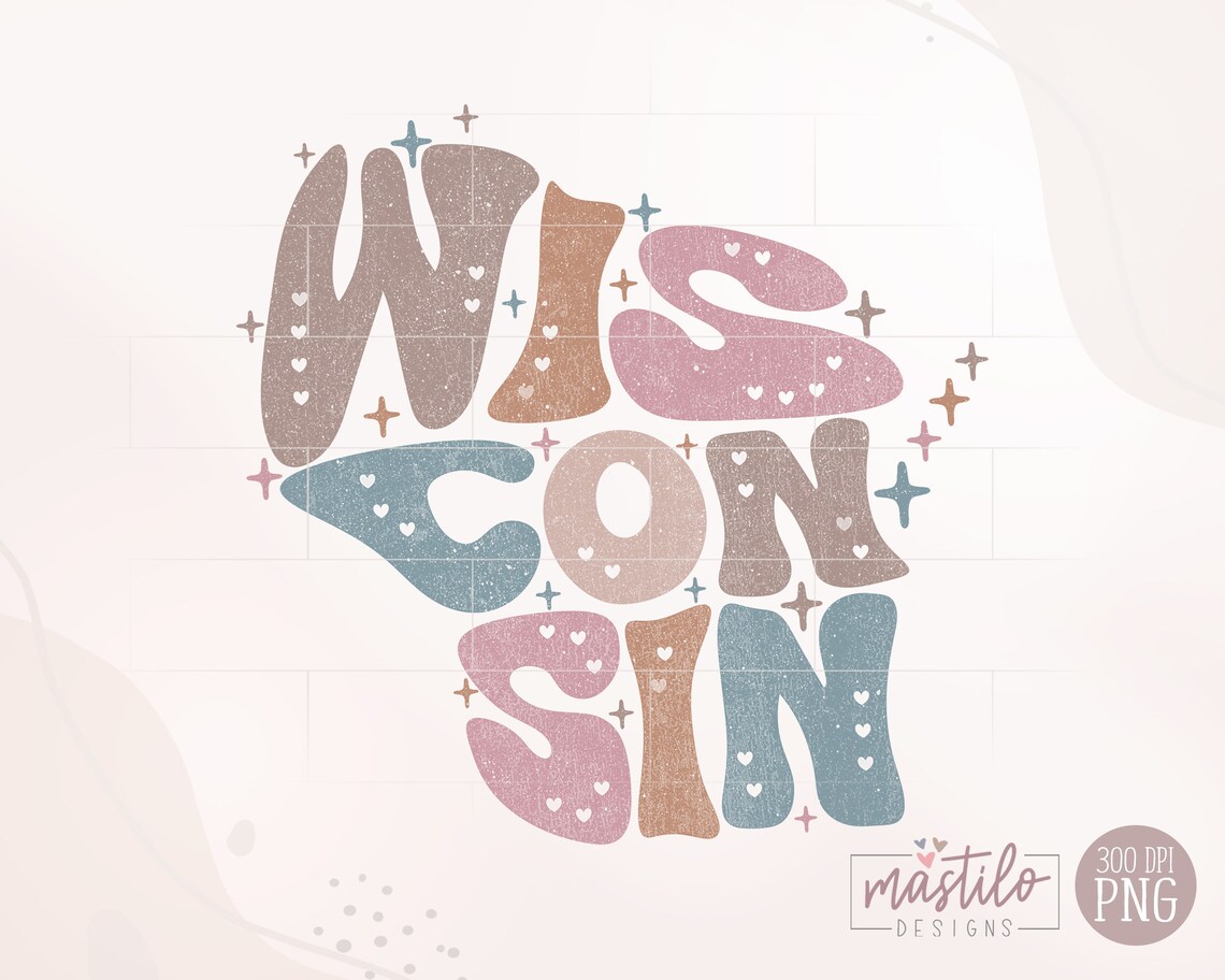 Wisconsin Png Wisconsin State Png Wisconsin Word Png - Etsy