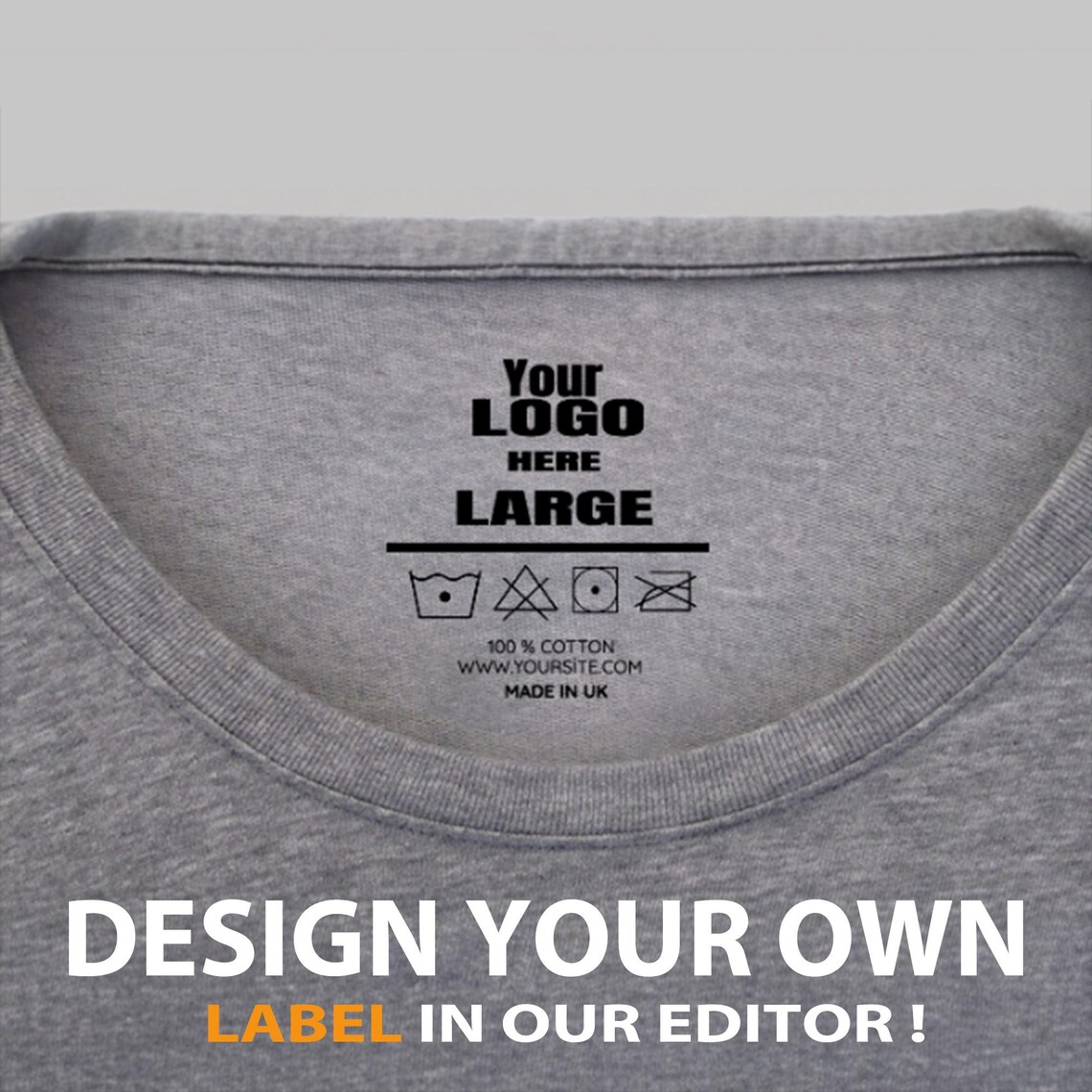 Create Custom DTF Editable Neck Labels Tagless Transfers for All ...