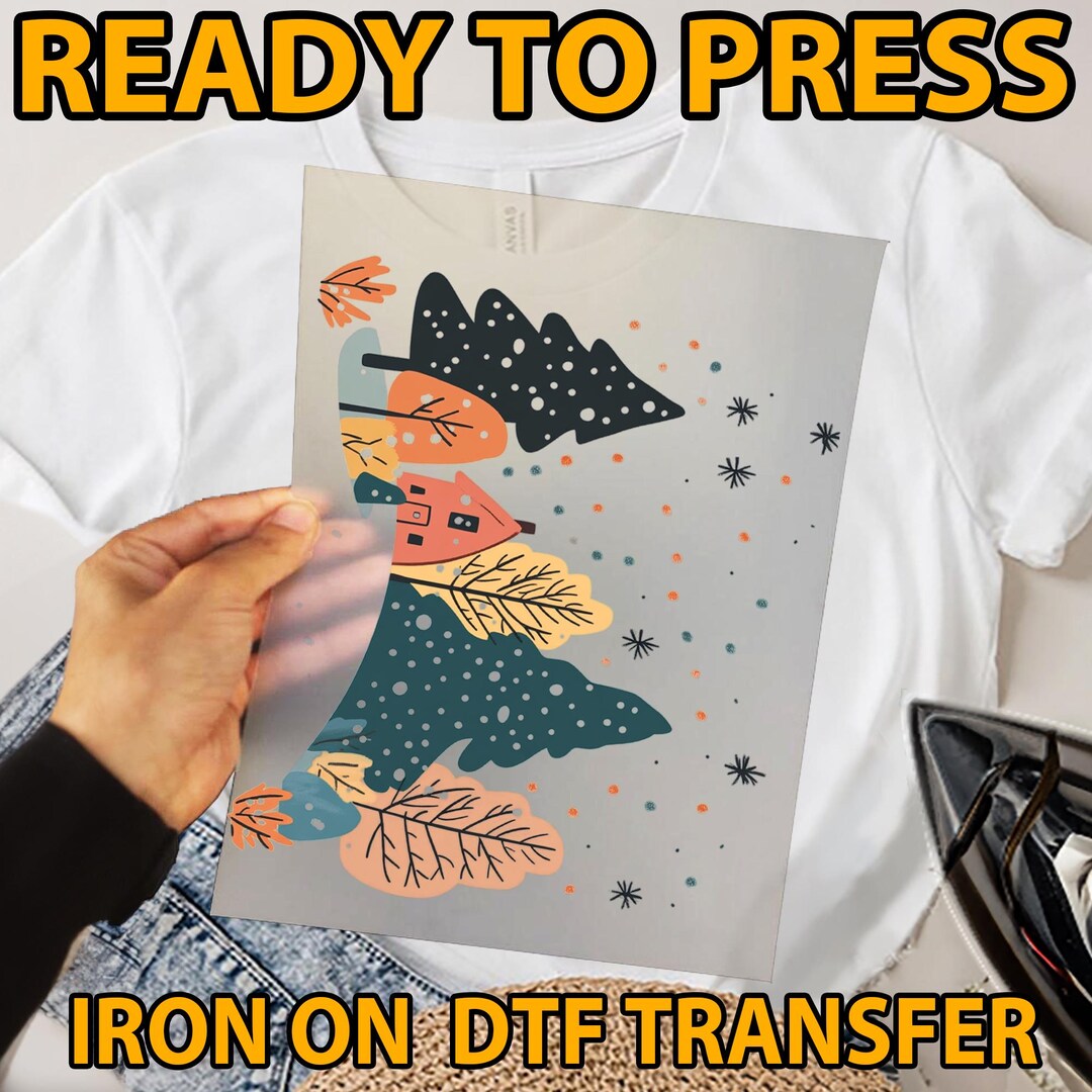 Let It Snow DTF Ready to Press Transfer - Winter Snow Scene, Iron-on ...