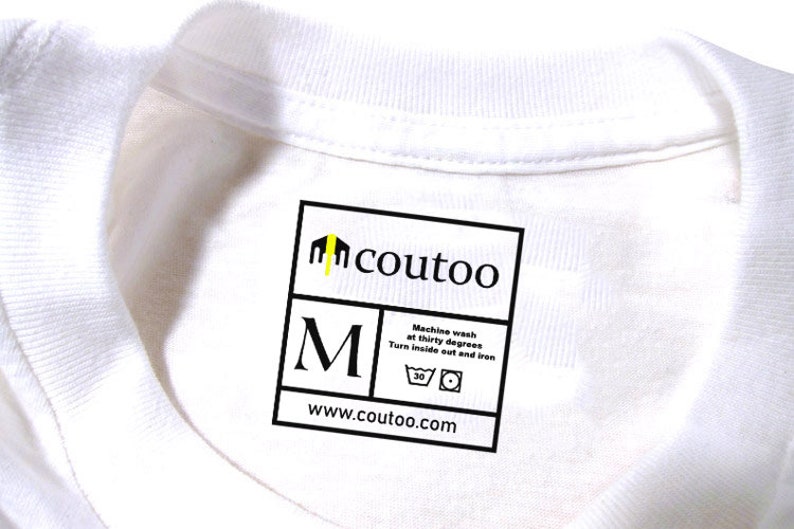 500 Pcs. Tagless Clothing Labels,tagless Labels, Iron on Printed Labels ...