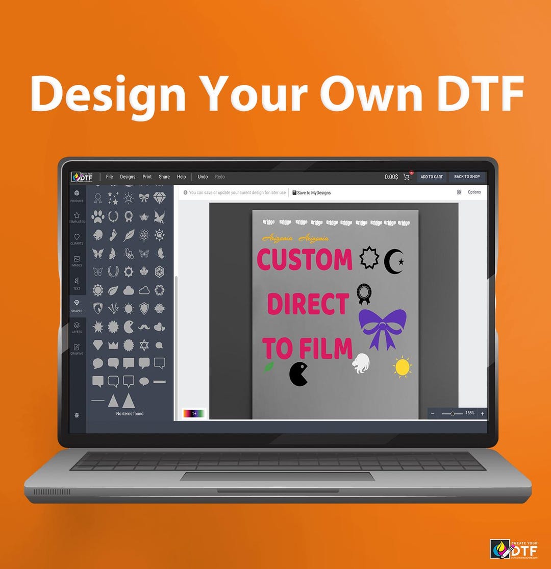 Design Your Own DTF Sheet-customizable Blank DTF Sheet - Etsy