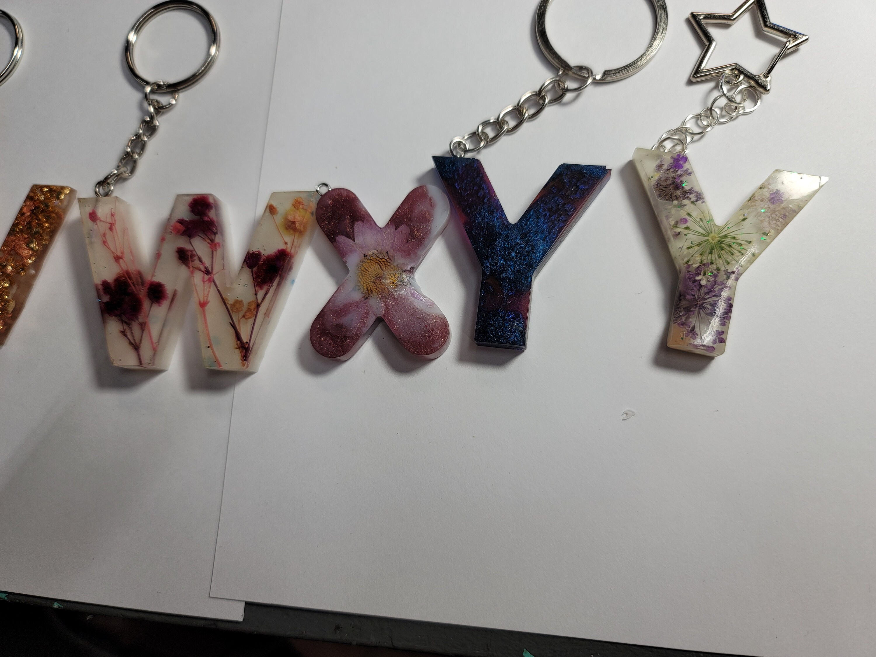 Epoxy Resin Key Chains - Etsy