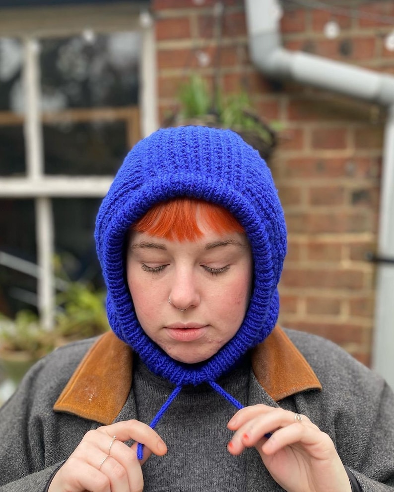 Knitting Pattern Big Head Hood - Etsy