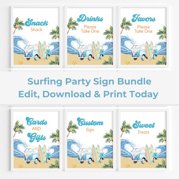 Surf Birthday - Etsy