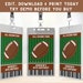 Football VIP Pass: All Access Birthday Party Favor (digital Download ...
