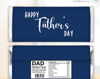 Happy FATHER'S DAY Candy Bar Wrappers,printable Instant Download ...