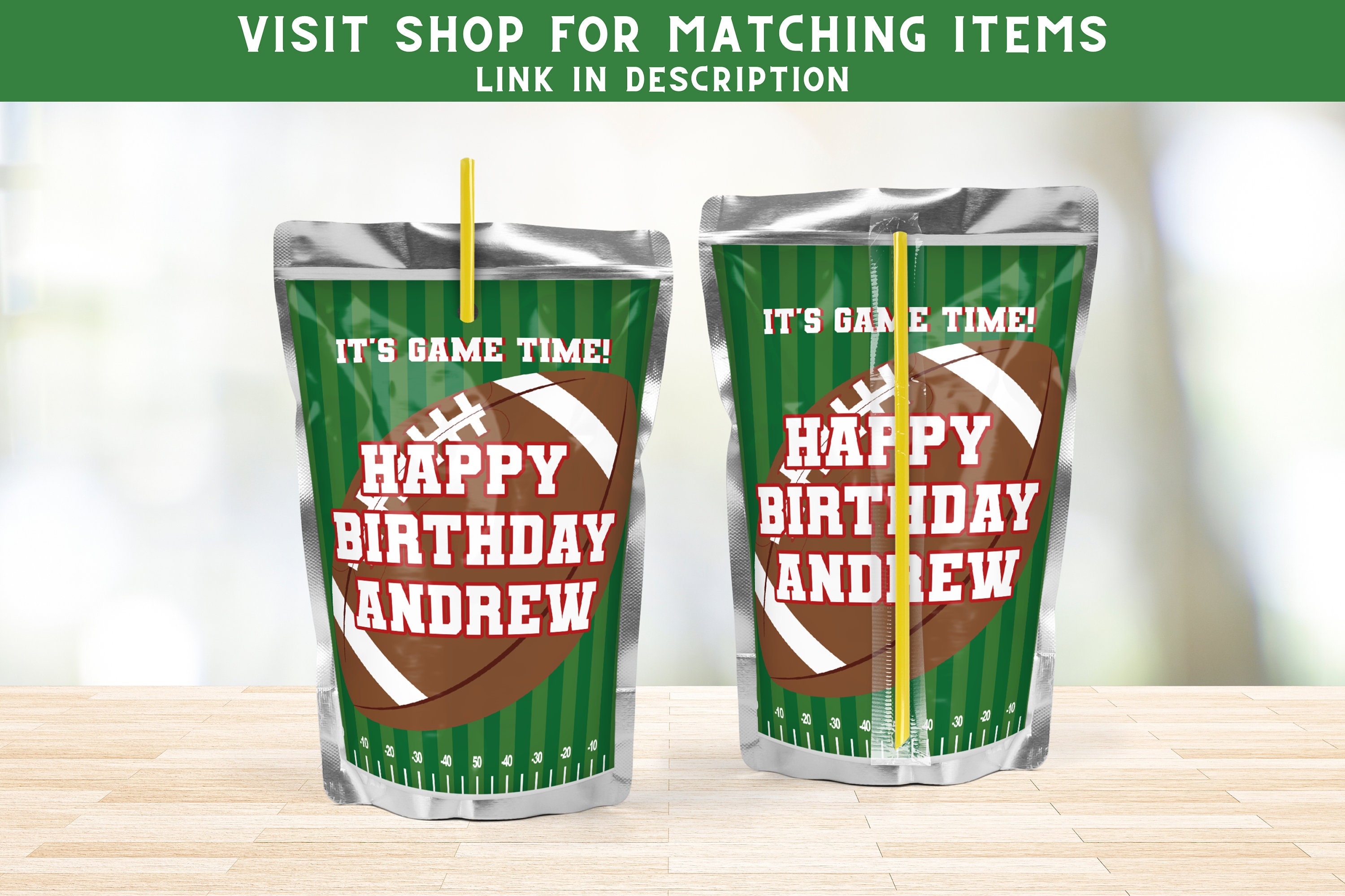 Football Chip Bags Football Potato Chip Wrapper Football - Etsy