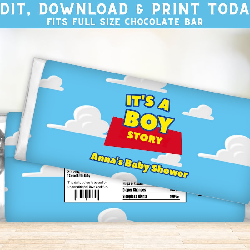 Baby Boy Candy Wrapper - Etsy
