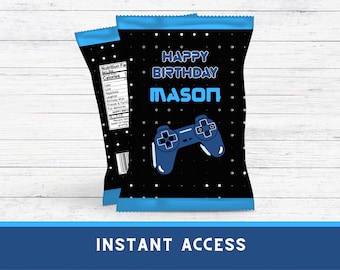 Gamer Custom Chip Bag - Etsy