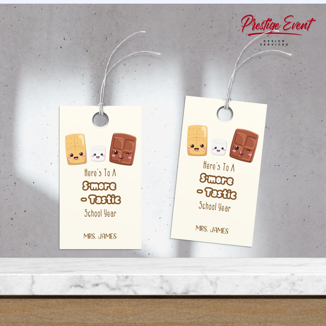 S'mores Back to School Favor Tag: Printable Student Gift (2" X 3.5") - Etsy