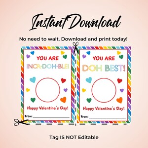 Play Doh Valentine Tags Printable – Non Candy Classroom Valentines ...
