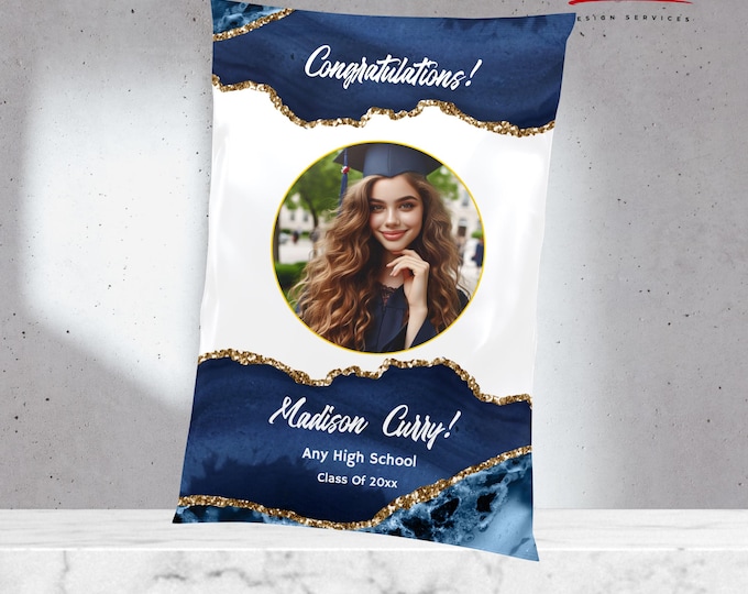 Personalized Graduation Theme Chip Bag *digital File* A Unique Addition ...
