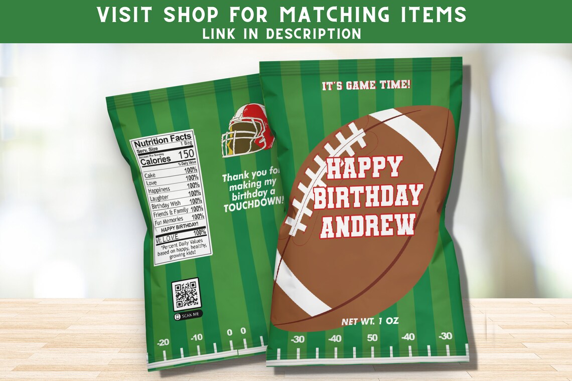 Football VIP Pass: All Access Birthday Party Favor (digital Download ...
