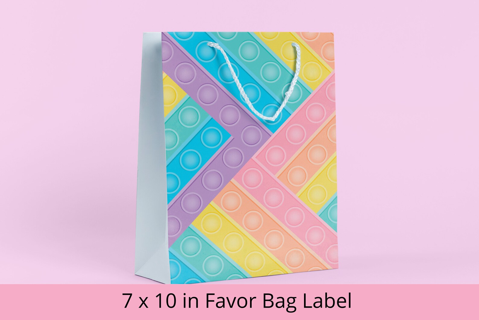 Pop It Birthday Invitation & Party Favor Bundle Pastel - Etsy