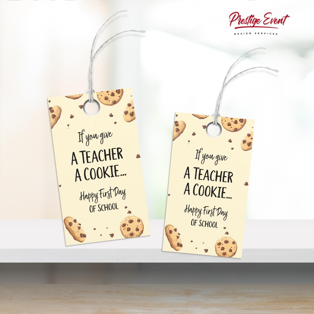 Teacher Cookie Tag: Back to School Gift (digital Download) - Etsy