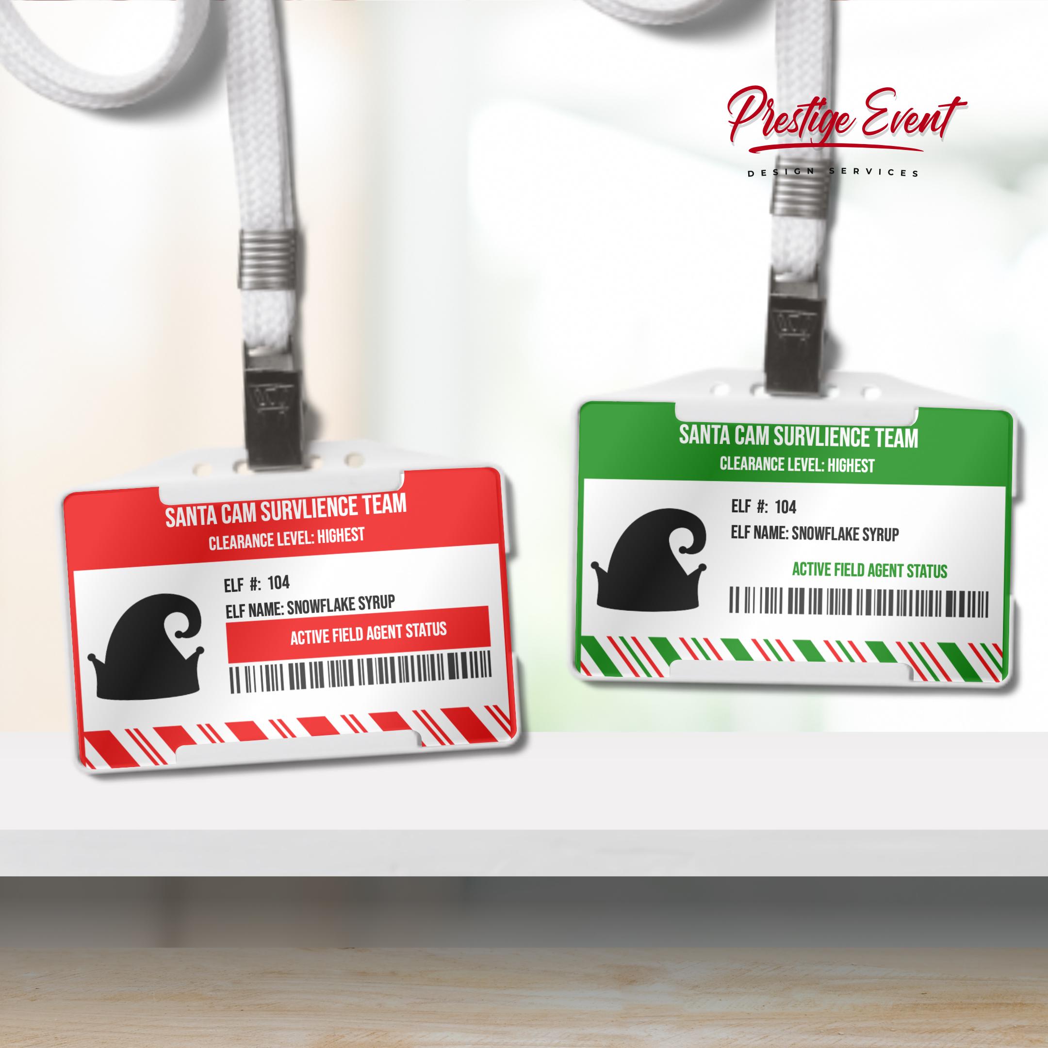Lost Elf ID Card: Santa Cam Security Badge (printable Template) - Etsy