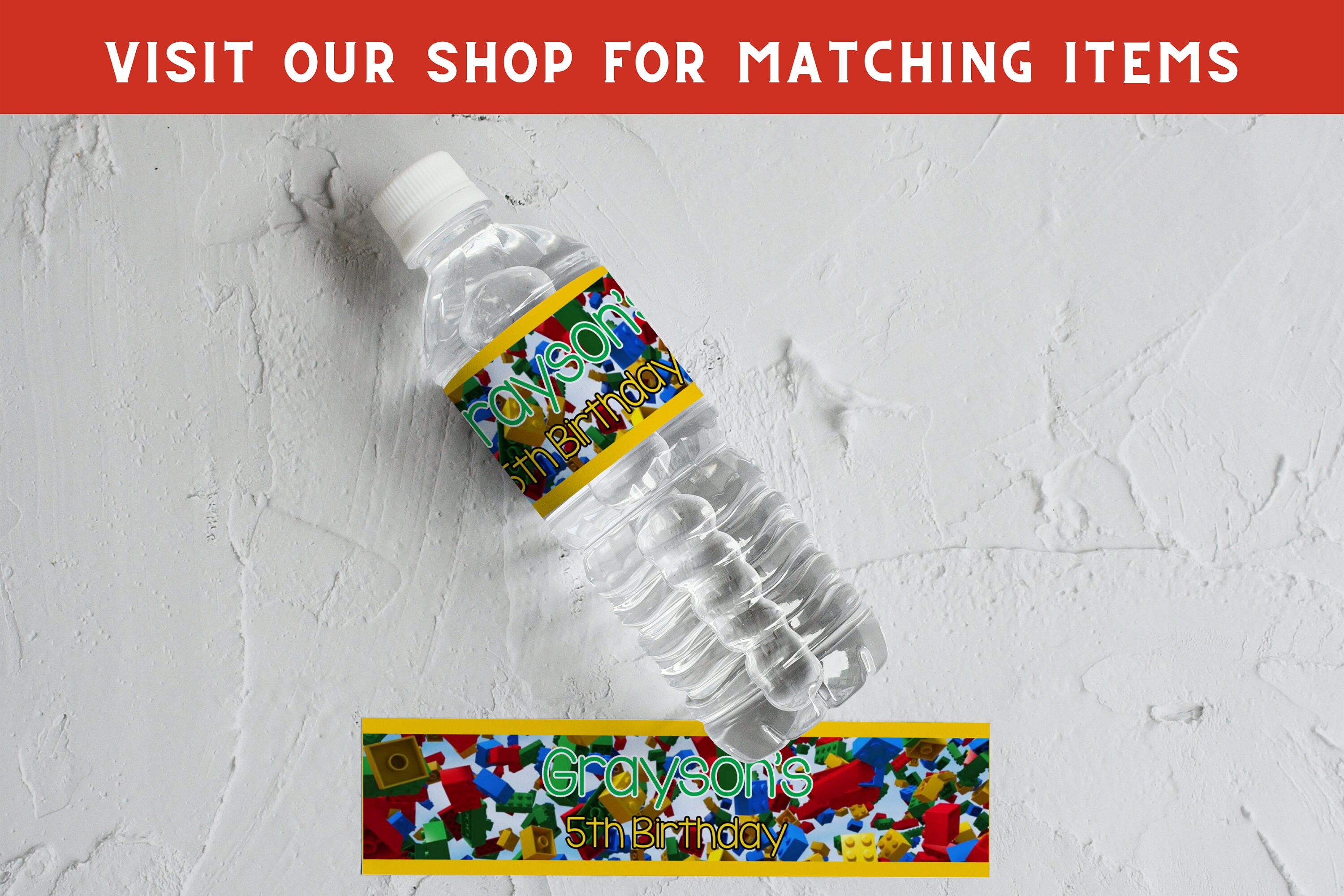 Building Blocks Rice Treat Personalized Birthday Snack Label - Etsy