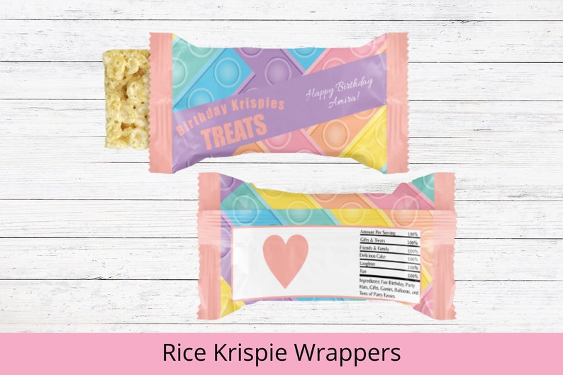 Pop It Birthday Invitation & Party Favor Bundle Pastel - Etsy