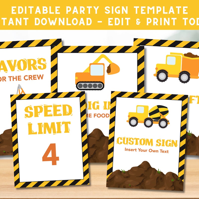 Construction Sign - Etsy