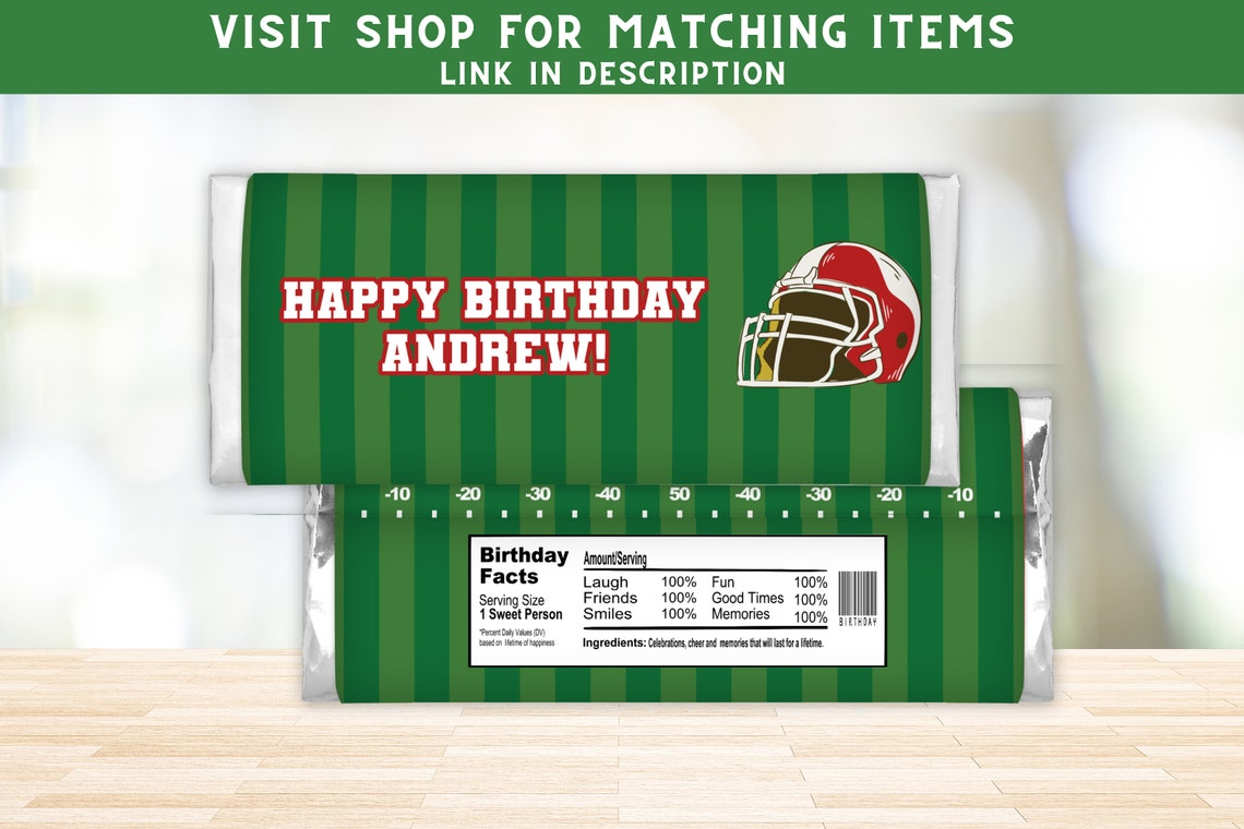 Football Chip Bags Football Potato Chip Wrapper Football - Etsy