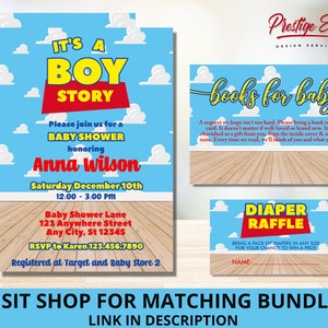 Boy Story Baby Shower Sign Bundle (digital Download) - Etsy