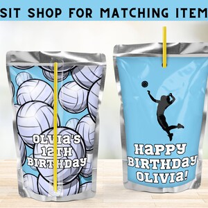 Volleyball Birthday Invitation - Volleyball Party Invite - Volleyball ...