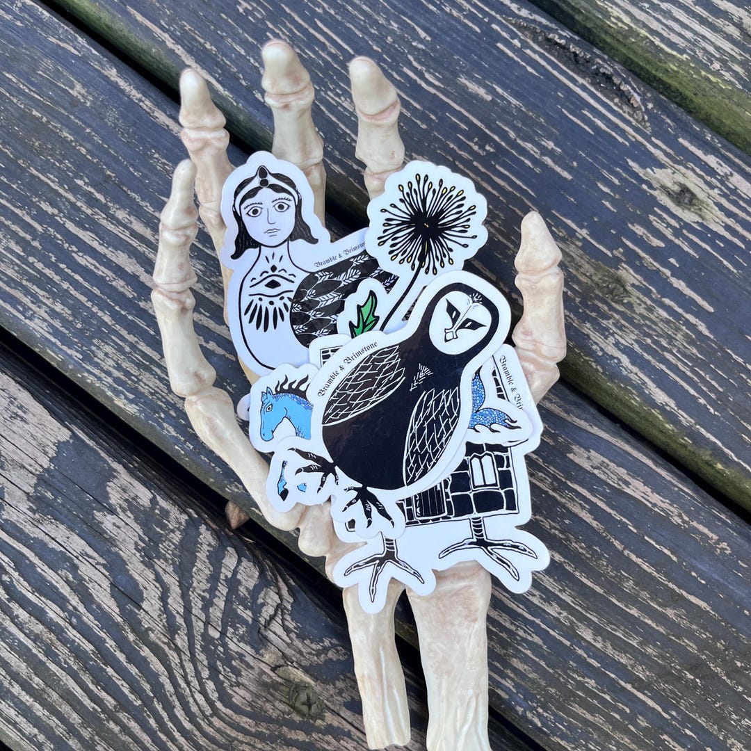 Mythology and Folklore Sticker Pack / Cryptid Creature Waterproof ...