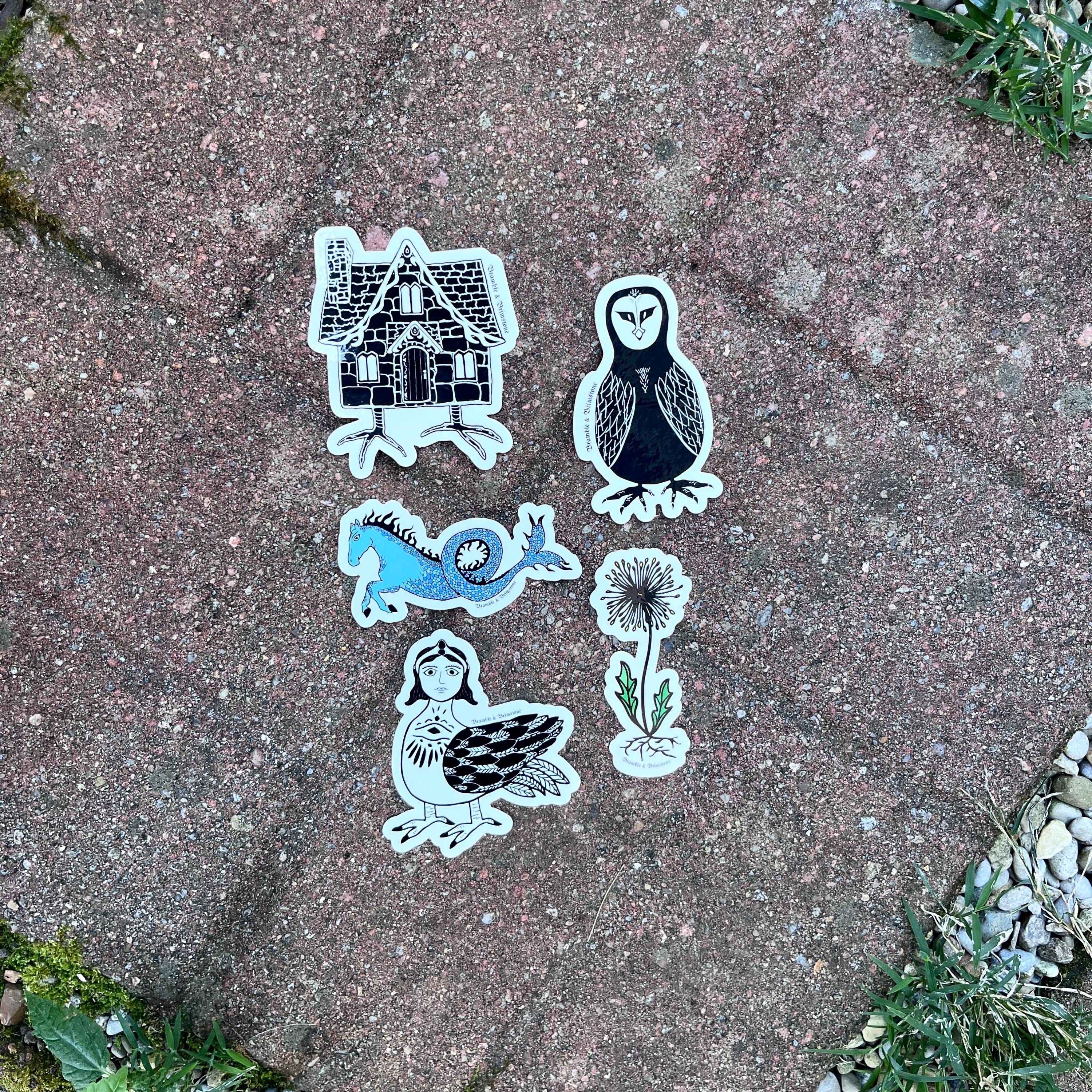 Mythology and Folklore Sticker Pack / Cryptid Creature Waterproof ...