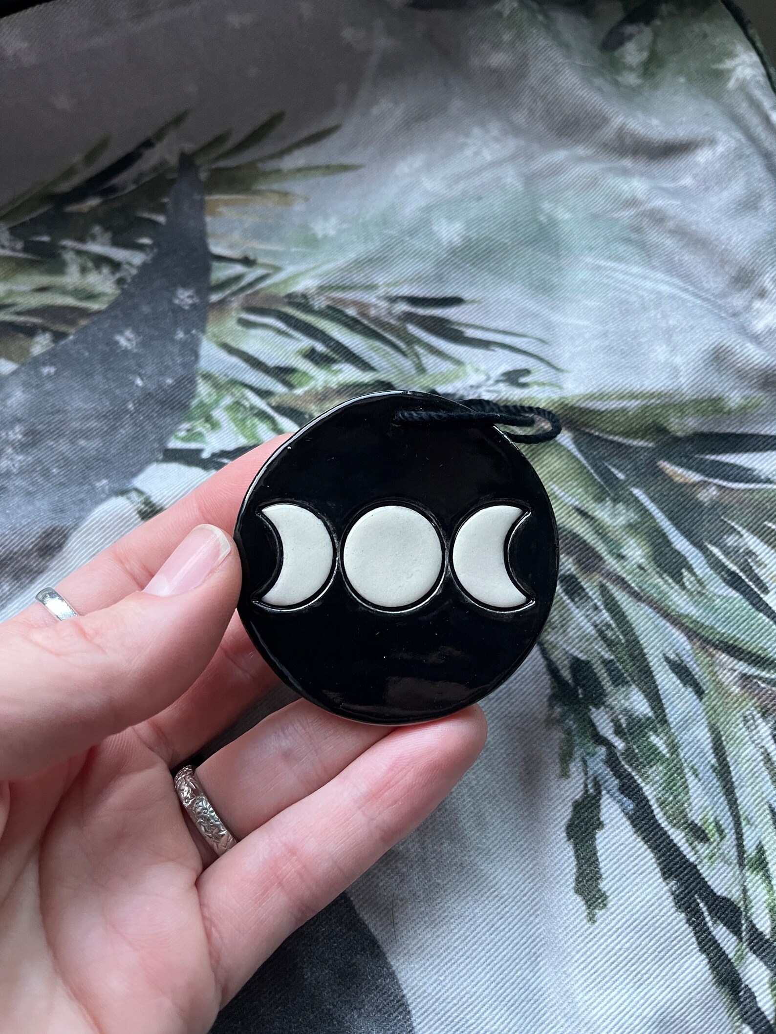 Handmade Ceramic Moon Phase Ornament / Witchy Moon Ornament / - Etsy