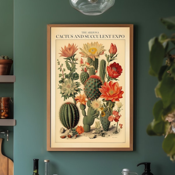 Cactus Poster - Etsy