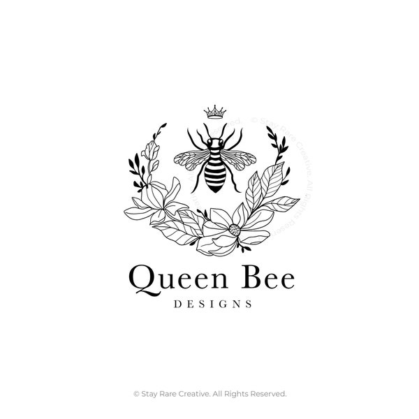 Flower Bee Logo - Etsy