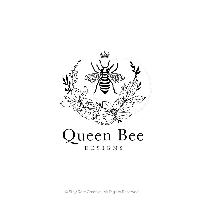 Flower Bee Logo - Etsy
