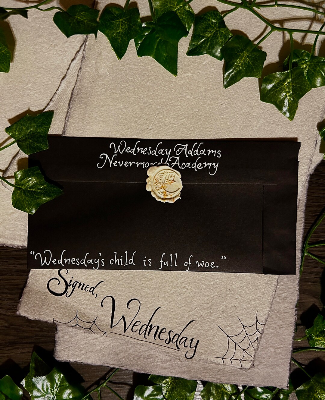 Letter From Wednesday Addams - Etsy