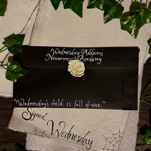 Letter From Wednesday Addams - Etsy
