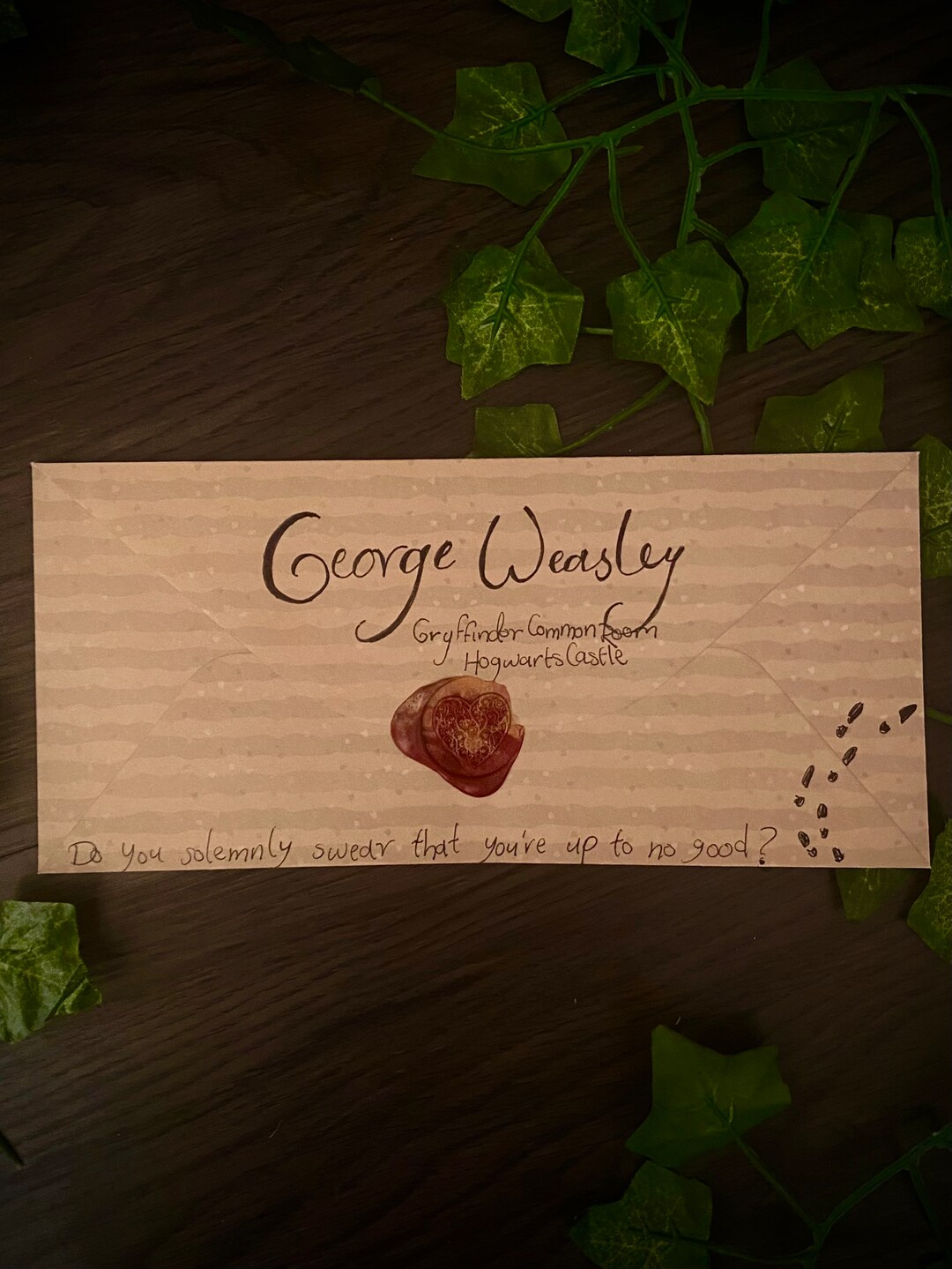 Letter From George Weasley - Etsy Canada